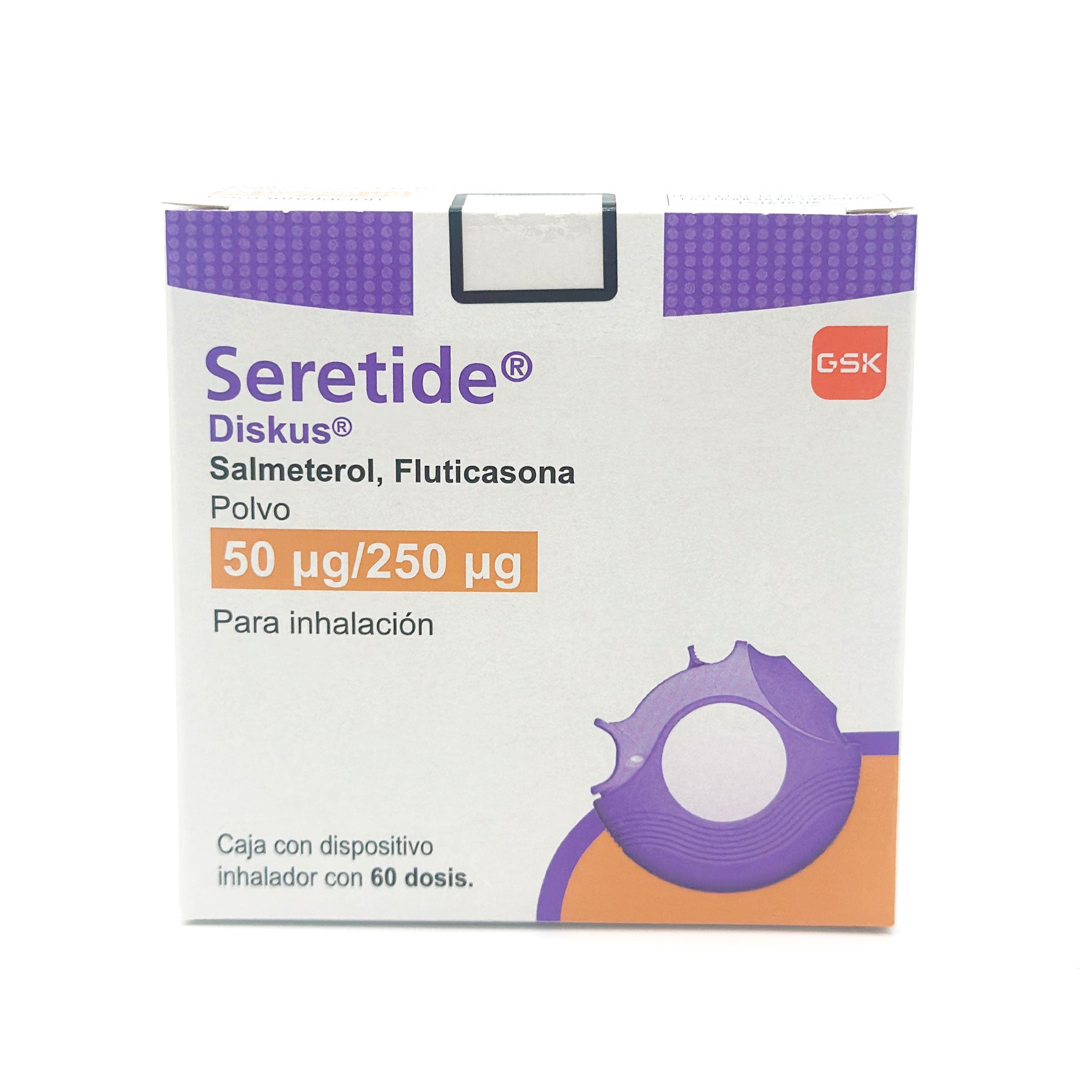 Seretide Diskus 50 mcg / 250 mcg | Farmacia en Línea Zuca MedLine