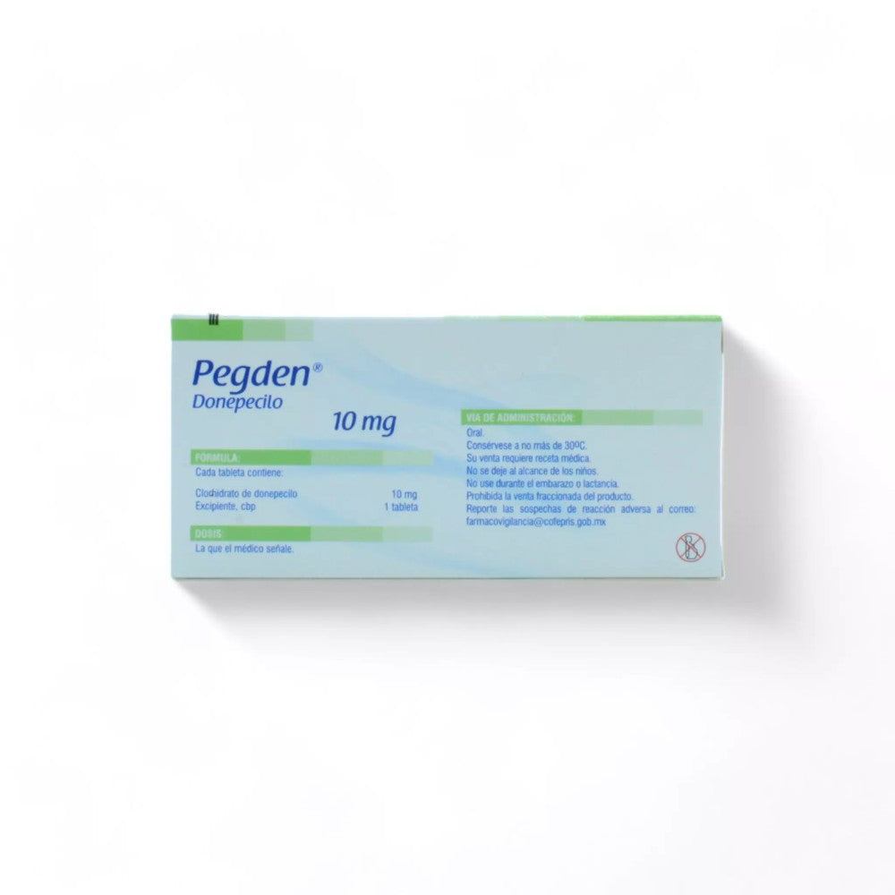 Pegden 10 mg – Donepecilo | Farmacia en Línea Zuca MedLine